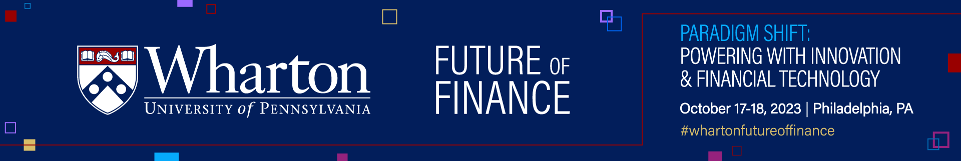 Wharton Future of Finance Forum - Finance Centers at the Wharton School